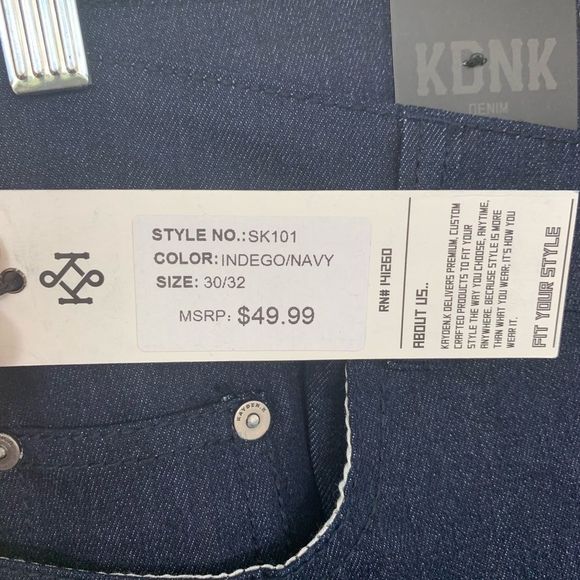 Kayden K | Jeans | Kayden K Mens Indigo Navy Skinny Jeans | Poshmark
